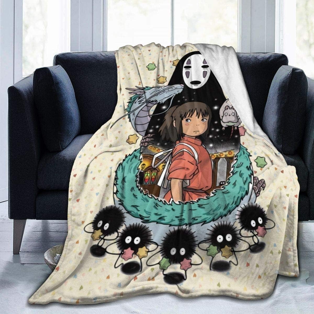 Click here for Yingd Holimion Spirited Away Micro Fleece Throw Bl... prices