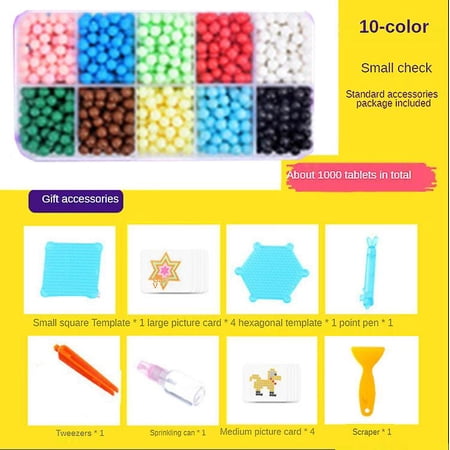 9600pcs Magic Water Sticky Beads Toys Diy Aquabeads Handmade Bead Toy ...