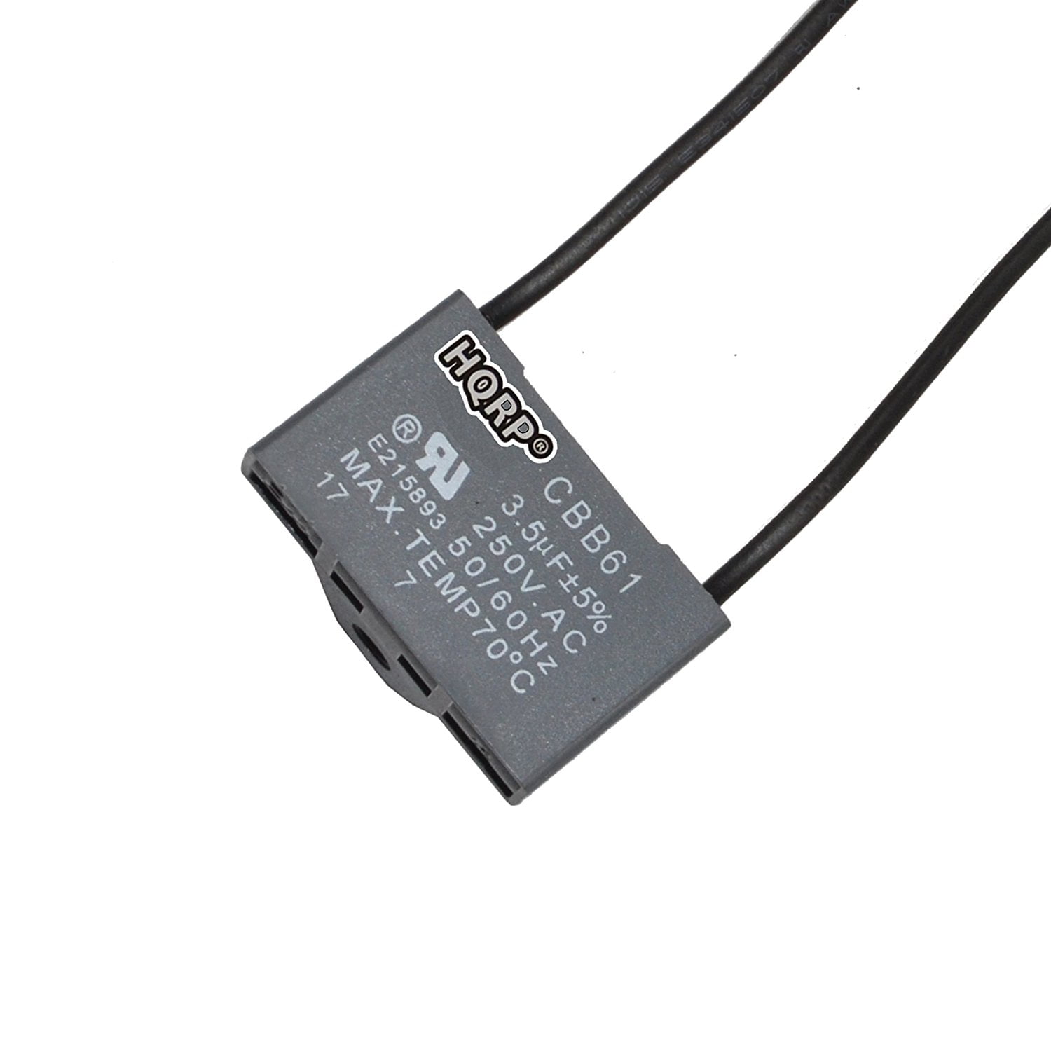 HQRP Capacitor for Hampton Bay Ceiling Fan 3.5uf 2-Wire + HQRP Coaster ...