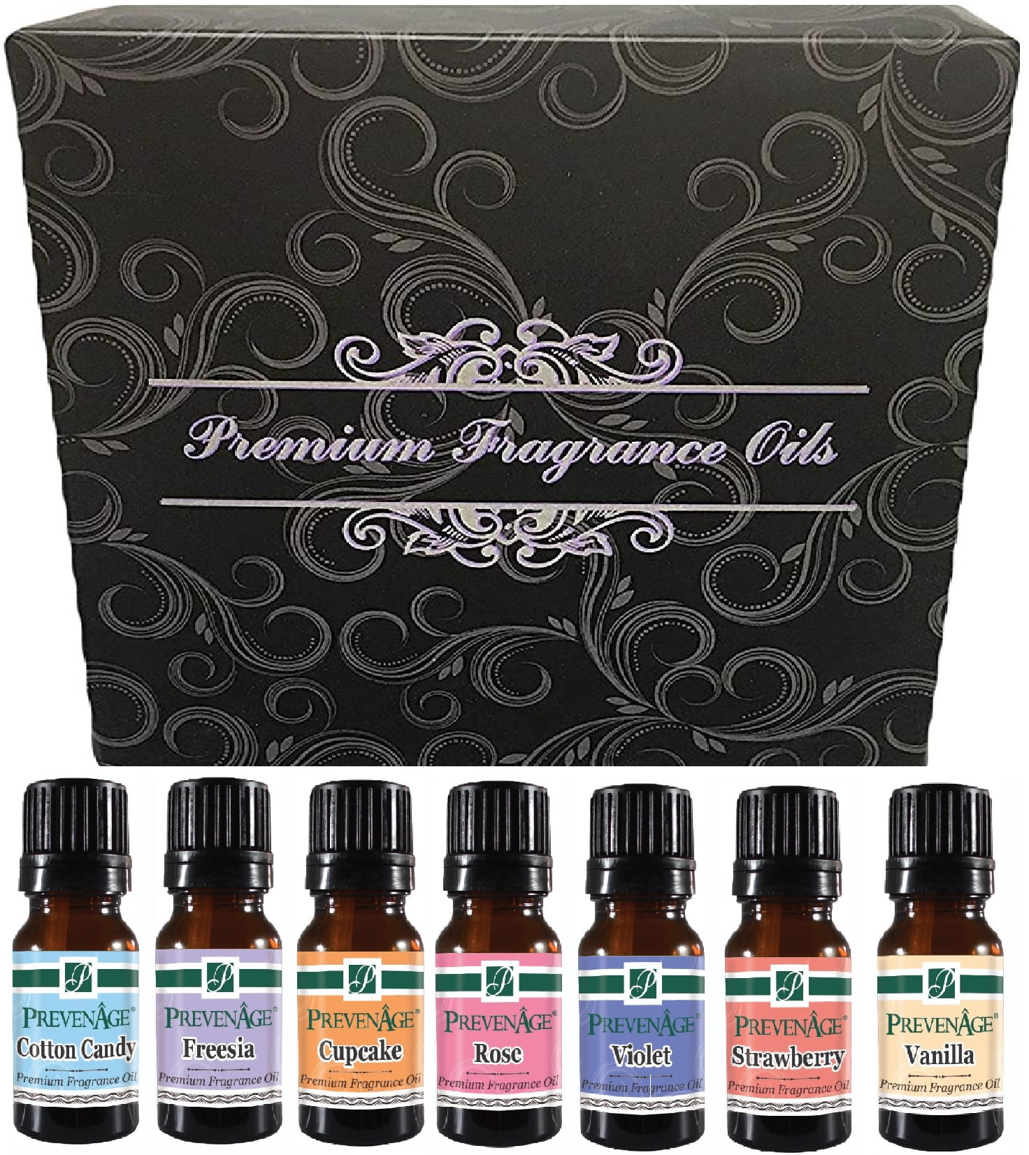 Fragrance Oil Gift Set of 7 Aromatic Premium Scented Perfume Oil 10 mL ...