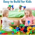 STEM Toy Building Kit for Kids, 152 PCS Blocks Set with Screwdriver ...