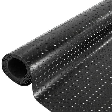 Heavy Duty Garage Floor Mat Rolls Diamond Plate Thickened PVC Non-Slip ...