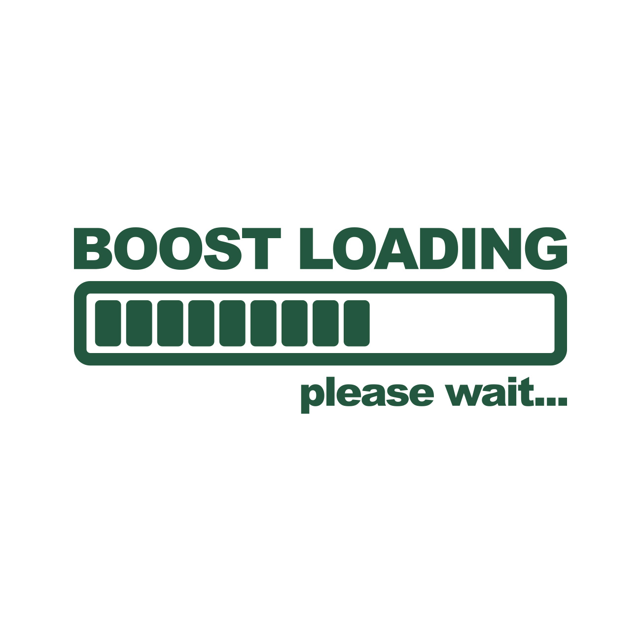 Boost Loading Sticker Decal Die Cut - Self Adhesive Vinyl ...