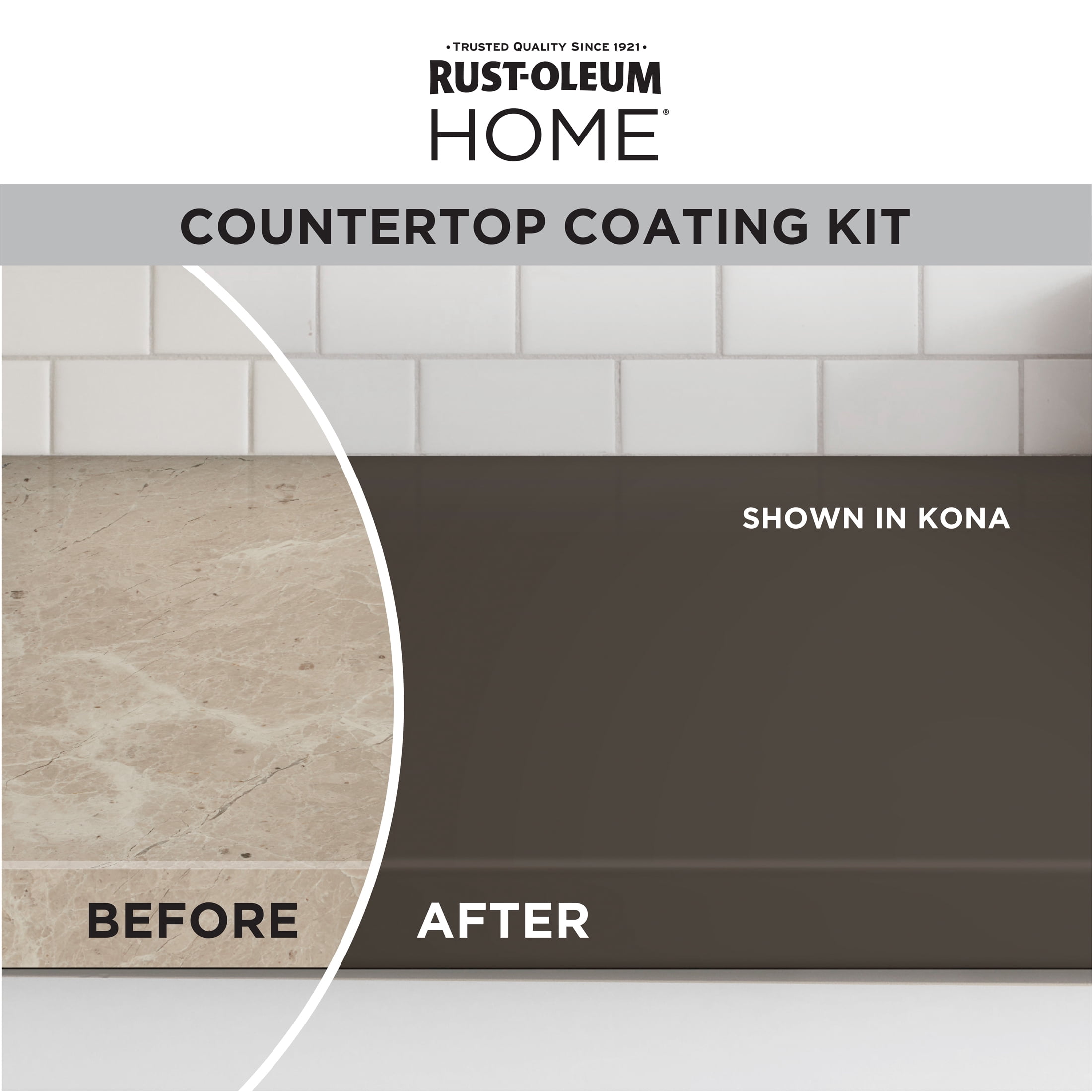Kona Rust Oleum HOME Countertop Satin Coating Kit 38496312T Quart Deals ...