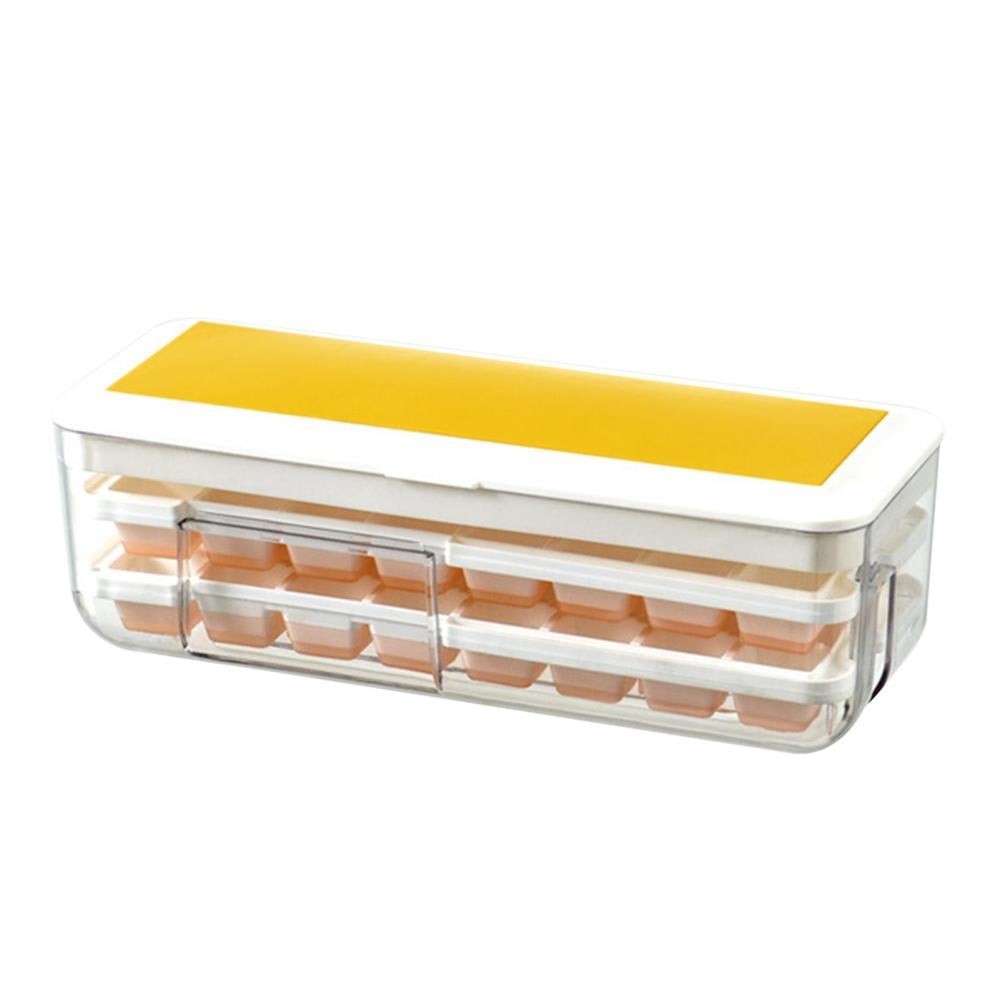 Ice Cube Trays For Freezer | 24 Cube Ice Cube Tray With Bin | Ice Cube ...