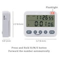 Large Display Kitchen Timer Countdown up Digital Timer,24-Hour Clock ...