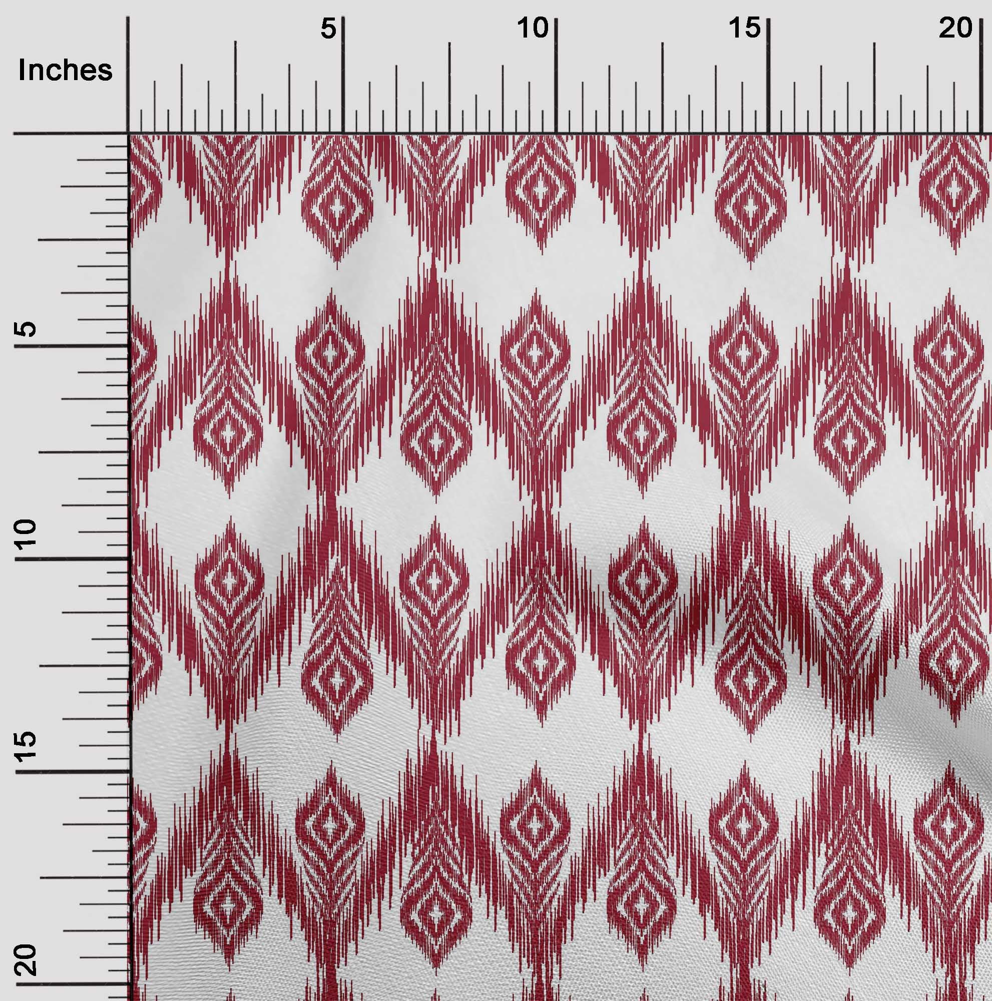 oneOone Viscose Chiffon Fabric Chevron Ikat Print Fabric By The Yard 42 ...