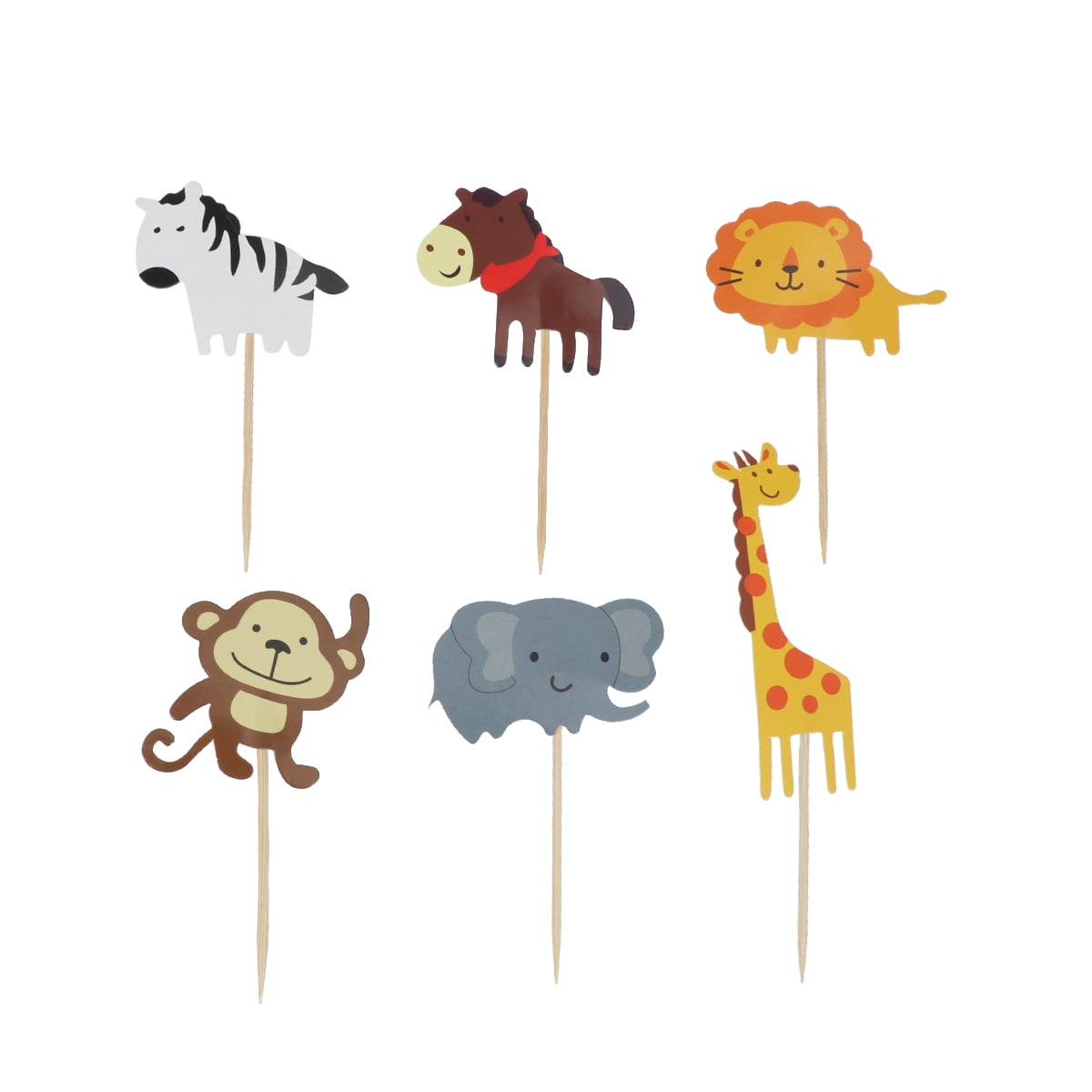 Click here for Masteelfca 48pcs Animal Theme Party Decorated Cake... prices