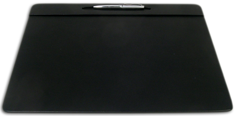 Black Leather 17 x 14 Top-Rail Conference Pad with Pen Well - Walmart.com
