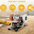 3-in-1 Mini Belt Sander, 15° Knife Sharpener & Polisher, 7-Speed ...