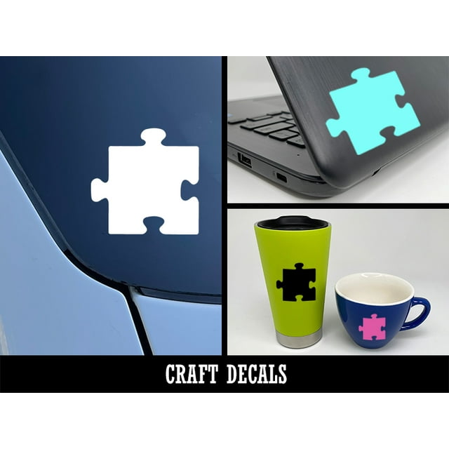 Puzzle Piece Solid Craft Vinyl Indoor Outdoor Decal Sticker - Lavender ...