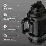 TAL 3 Liter Stainless Steel Zeus Black Water Bottle with Leak-Proof Lid ...