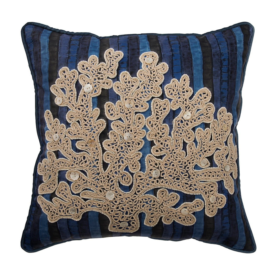 Decorative Faux Leather Euro Sham Cover, 24x24 inch (60x60 cm) Euro ...