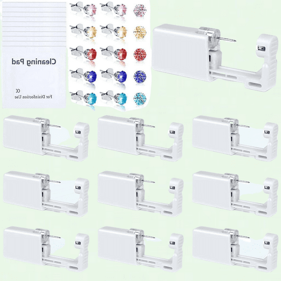 Deago Ear Piercing Gun Kit, 326Pcs, Stainless Steel Needles, DIY Piercing, Anti-Corrosion ...