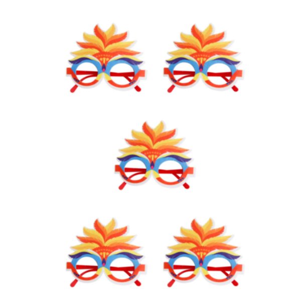 Wweixi DIY Colored Plume Eyeglasses Frame Carnival Theme Parties ...