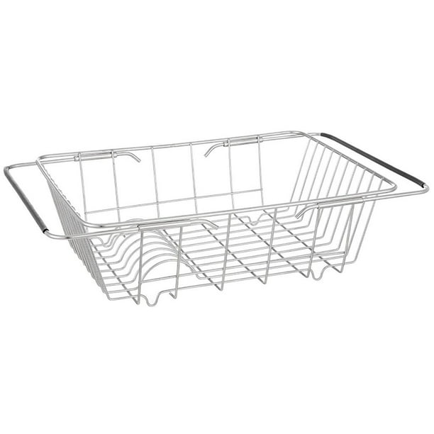 Expandable Dish Drying Rack Over The Sink Kitchen Stainless Steel Dish