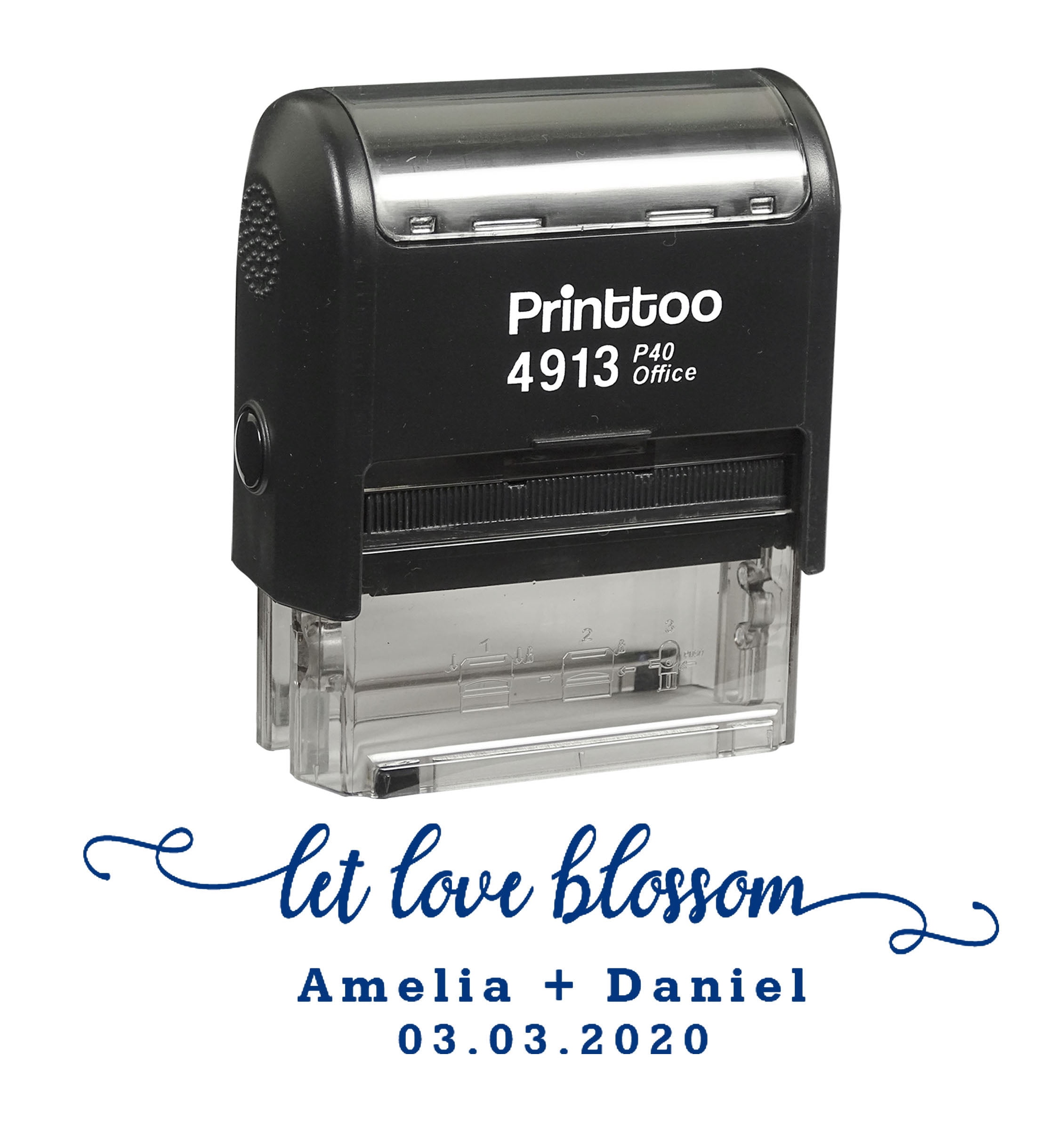Printtoo Round Office Stationery Dater Stamp With Posted Text Date Self ...
