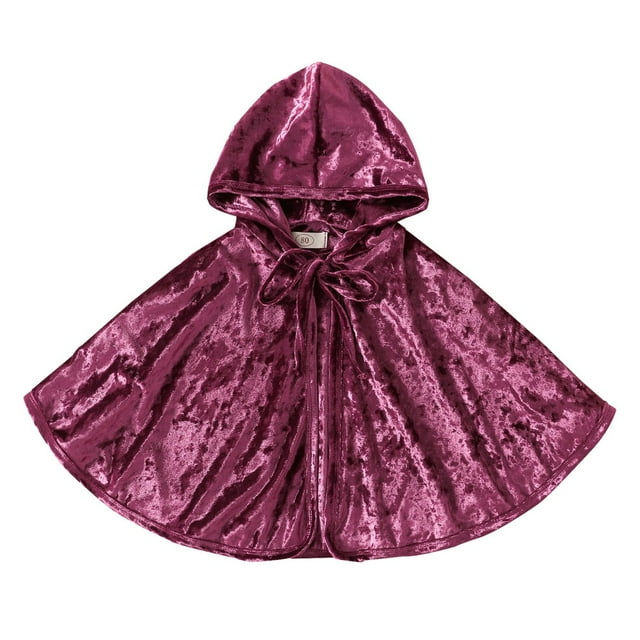 URMAGIC Toddler Baby Boy Girl Velvet Hooded Cape Cloak Halloween Christmas Costumes - Walmart.com