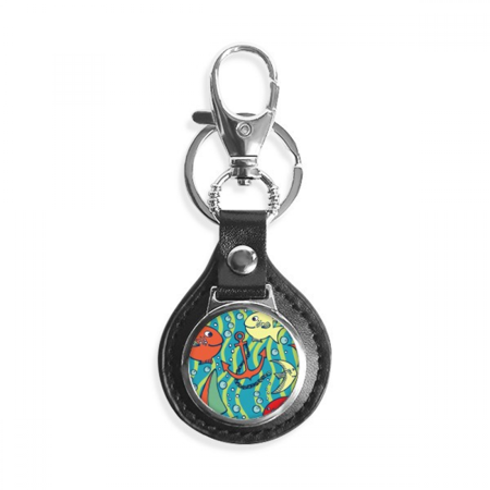 navigation fish boat colourful ocean key link chain keyholder finder ...
