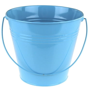Metal Pail Bucket Party Favor, 7-Inch, Silver - Walmart.com