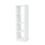 Better Homes & Gardens 4 Cube Vertical Storage Organizer, White Texture ...
