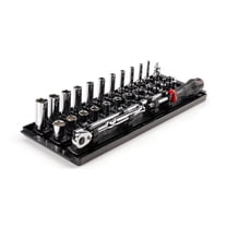 TEKTON 3/8 Inch Drive Shallow and Deep 6-Point Socket Set with Rails ...