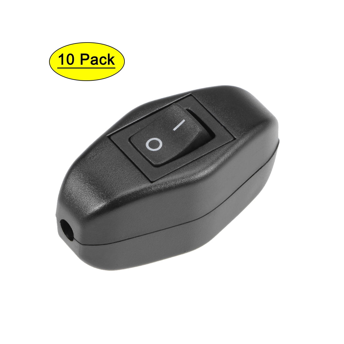 Uxcell Inline Cord Switch Ac 250v 6a Spst On Off Feed Through Rocker