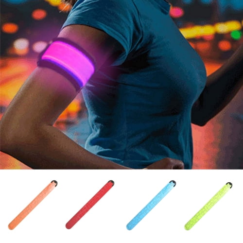 Shenmeida LED Lighted Slap Bracelet - Glow in The Dark Sports Event ...