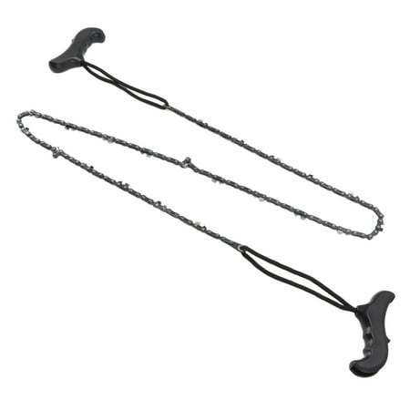 48in Pocket Chainsaw With Paracord Handle 64 Links 21 Cutter Folding ...