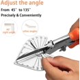 Multi-Angle Miter Shear with 45 to 135 Degrees, Adjustable Angular for ...