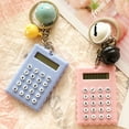 AQRS Mini Portable Calculator Bell Decor Keychain Cartoon Buscuit Shape ...