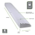 Enbrighten Direct Wire LED Under Cabinet Light Fixture, 24in, Dimmable ...