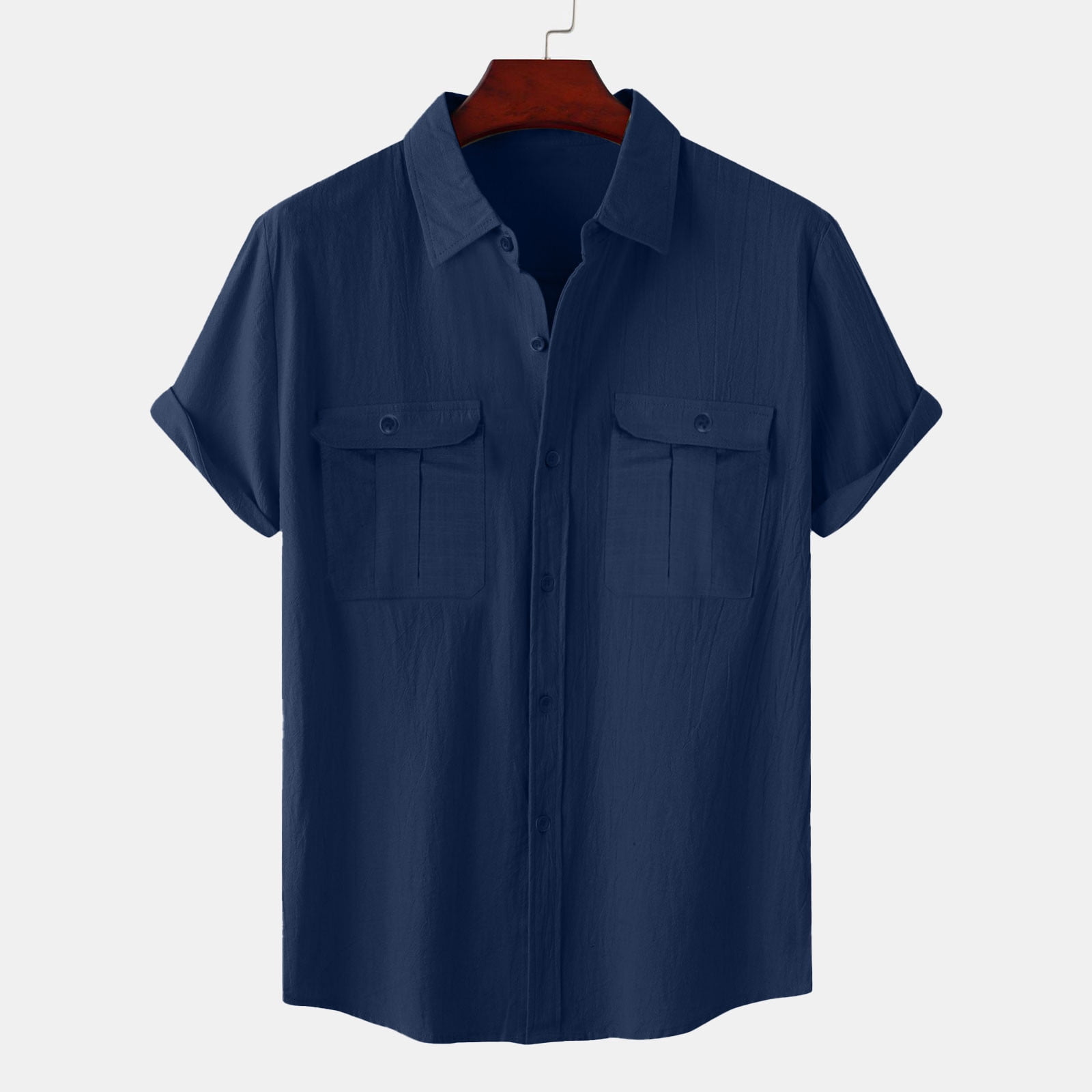 Click here for Aherbiu Mens Shirts Short Sleeve Button Down Cotto... prices