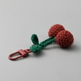 Cherry Wool Knitting Pendant Decorations for Keychain Earphone Bag Gift ...