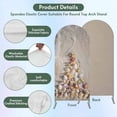 Coastal Christmas Tree Arch Backdrop Cover 6x2.6 Ft, Spandex Wedding ...