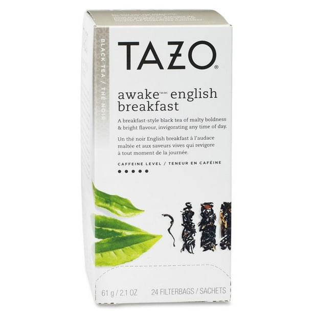 Tazo, Awake English Breakfast Black Tea, Tea Bags, 24 Ct - Walmart.com ...