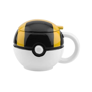 Pokemon Pokeball Ceramic Coffee Mug with Lid - Walmart.com