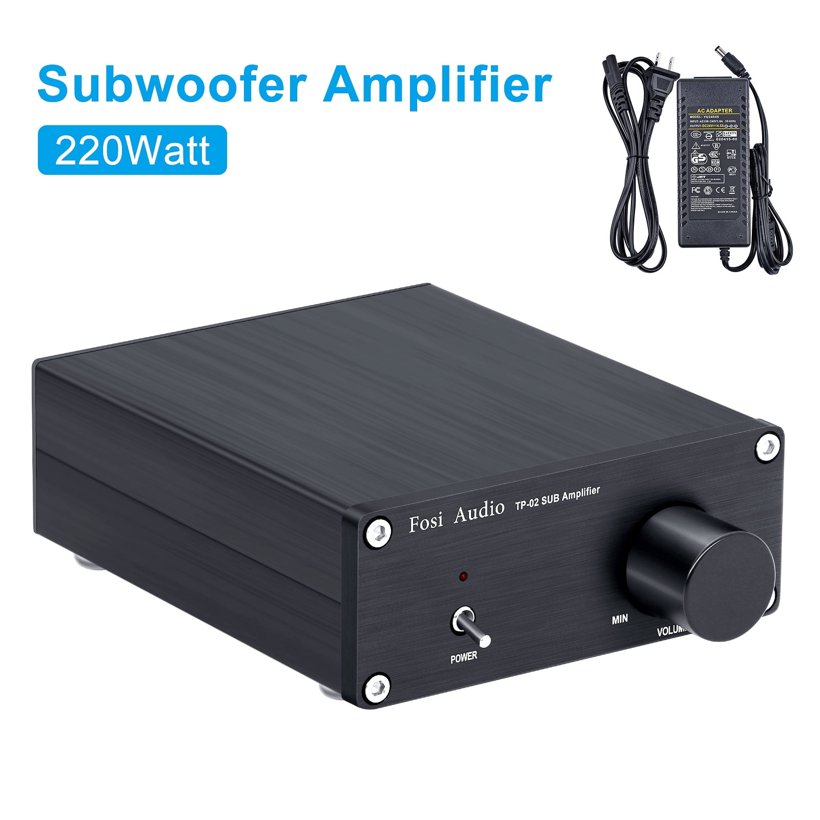Fosi Audio TP-02 TDA7498E Amplificador de Subwoofer Mini Sub Bass Clase ...