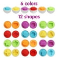 Hands DIY 12pcs Matching Eggs Colour Shape Sorting Recognition Sorter ...