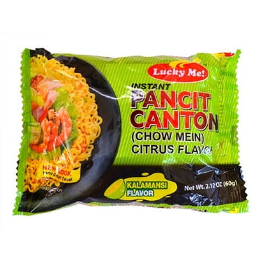 Lucky Me Chili Mansi Flavor Pancit Canton Chow Mein Noodles (2.29oz ...