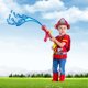 Prextex Fireman Backpack Water Gun Blaster with Fire Hat- Water Gun ...