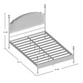Bowery Hill Metal Queen Poster Panel Bed in Silver Gun Metal - Walmart.com