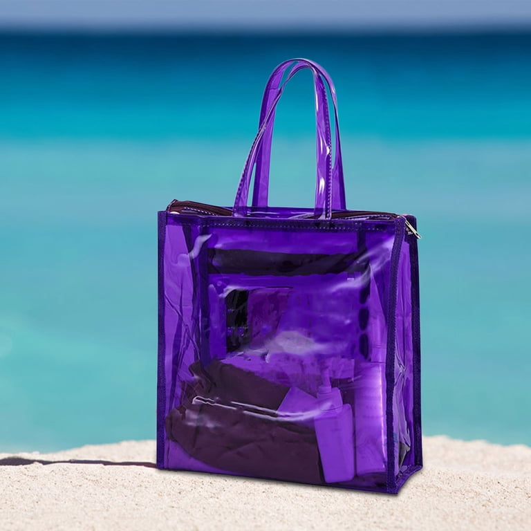 Clear Bag Tote Transparent Shopping Bag Stadium Approved Clear PVC Tote ...