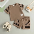 Nwiuh Tween Boys Clothes Summer Simple Print T-Shirt Shorts Set 2 ...