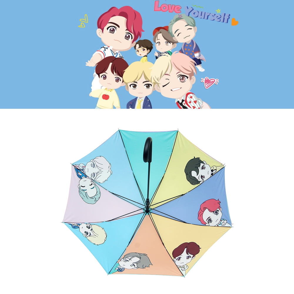 BTS The full width of the members duplication Long-Umbrella - Walmart.com