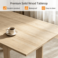 31.52"-62.9" Extendable Dining Table for 4,Modern Kitchen Table ...