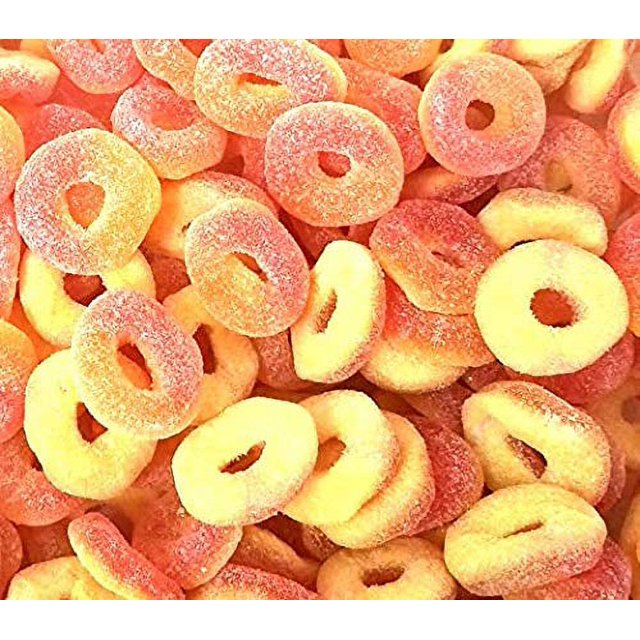 Peach Rings Gummy Candy, Bulk Pack, 2 Pounds - Walmart.com