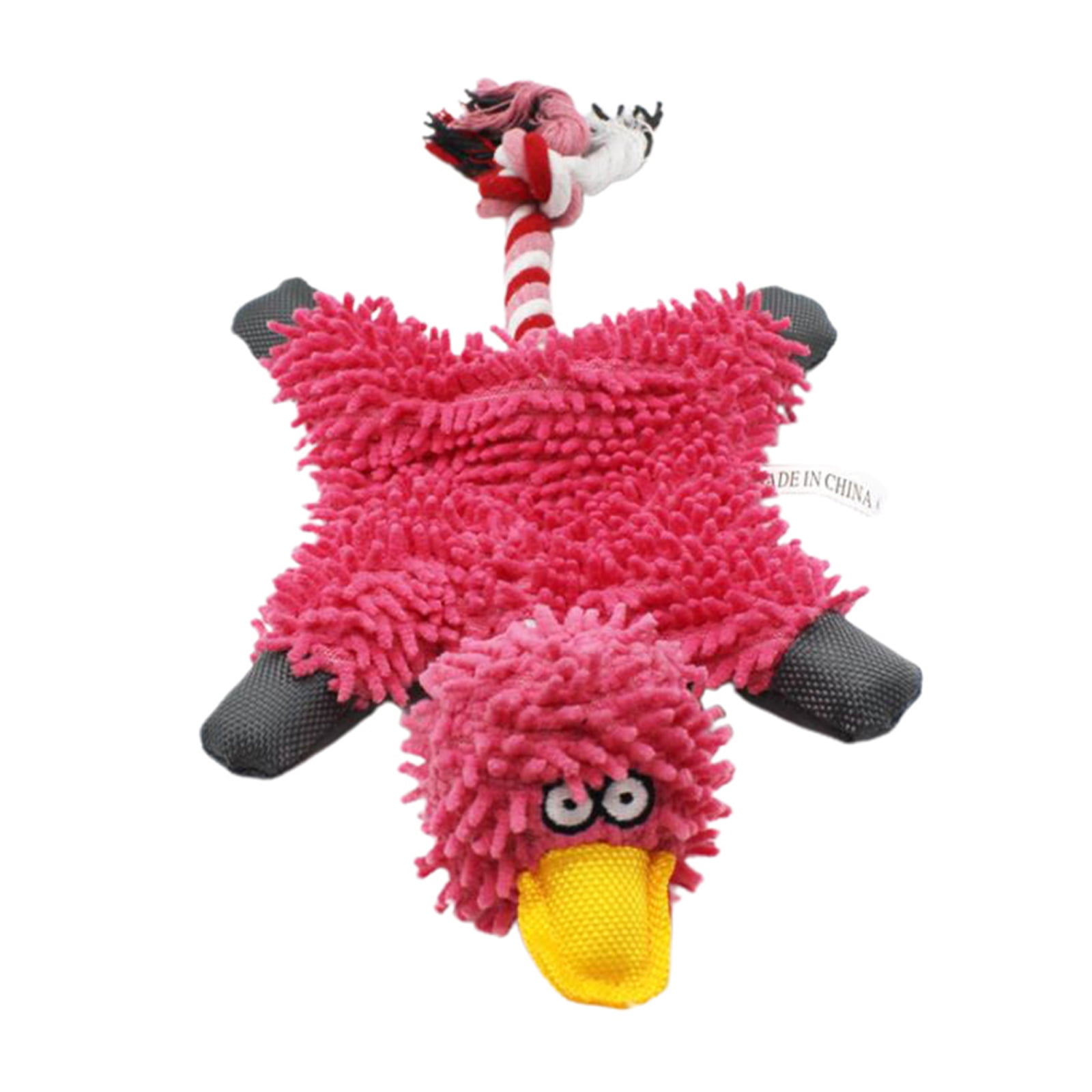 Kmbangi Dog Chew Molar Plush Toy Cartoon Mop Duck Pet Interactive Vocal ...