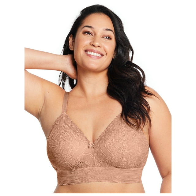 Glamorise Full Figure Plus Size Bramour Gramercy Luxe Lace Bralette