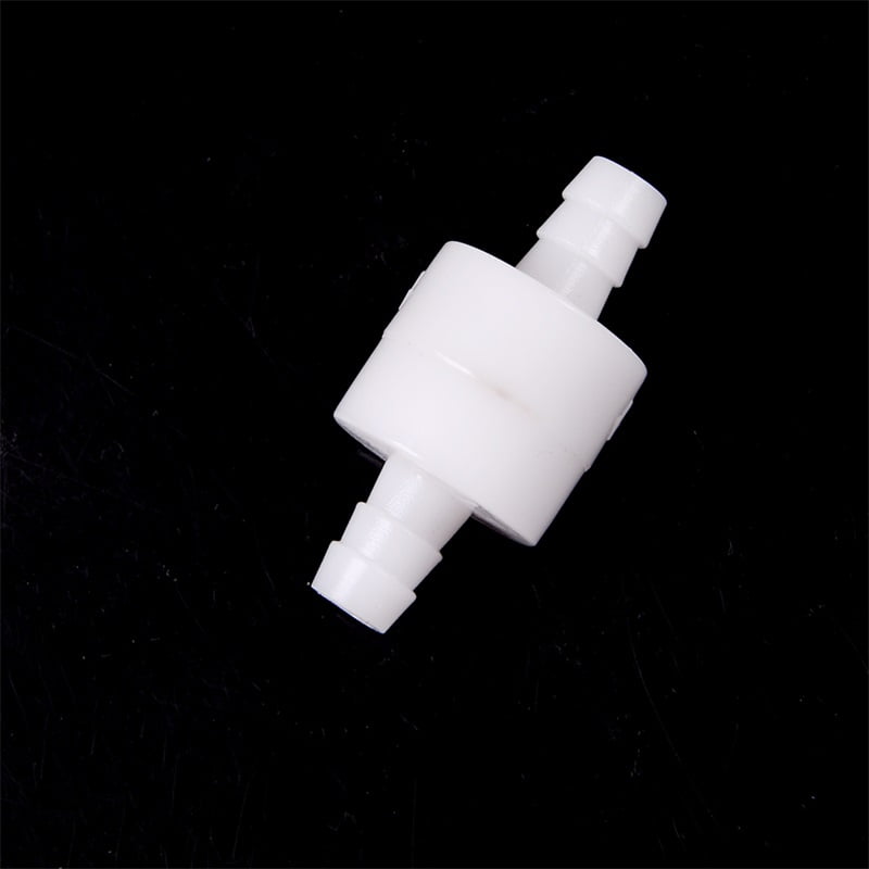 8mm 1/4" White Plastic One Way Inline Check Valve For Fuel Diesel Gas ...
